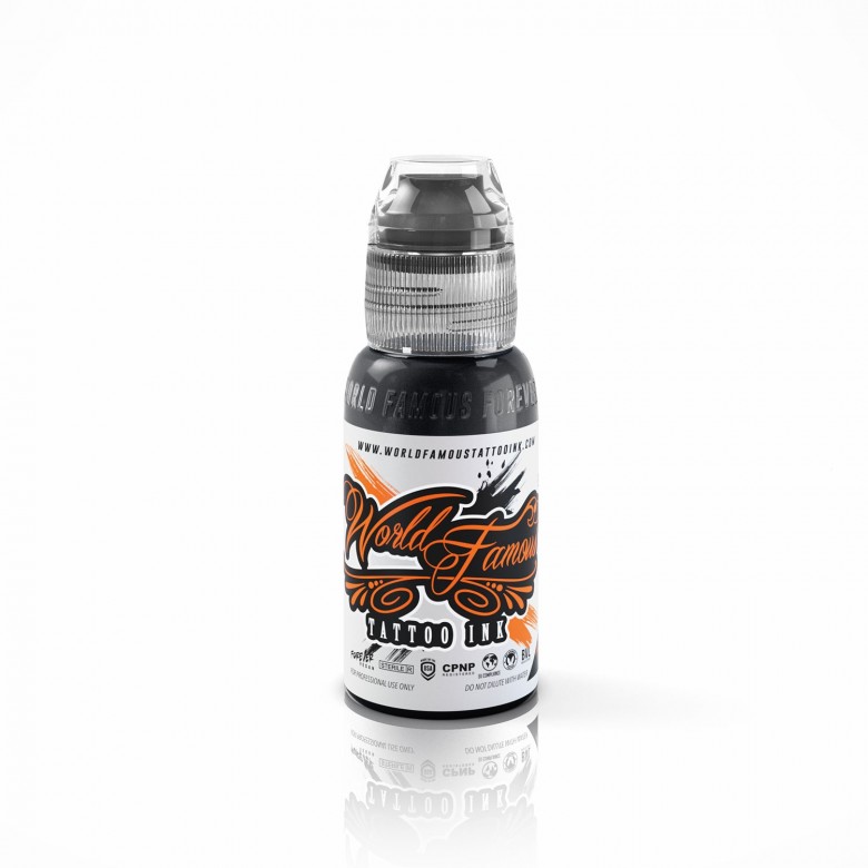 World Famous Ink- Pitch Black 1oz | Body Graphics Tattoo Supply