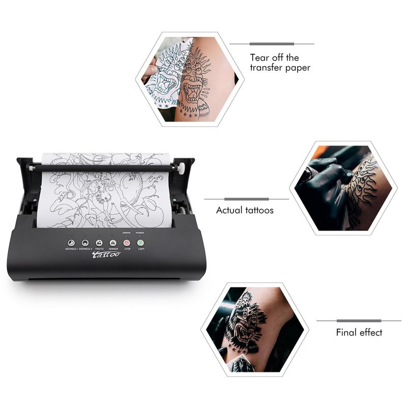 MT200 - Thermal Tattoo Copier Machine/Printer - Black | Body Graphics ...