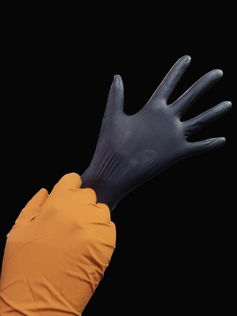 Cut Detector Gloves By Titan - Dual Coloured Nitrile Tattoo Gloves ...
