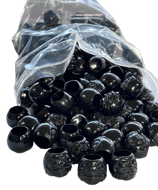 Daruma ink caps - 200 Per bag - Black | Body Graphics Tattoo Supply