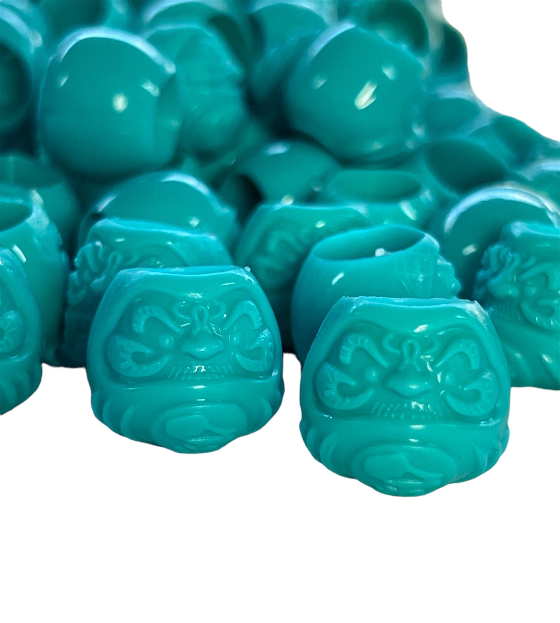 Daruma ink caps - 200 Per bag - Teal | Body Graphics Tattoo Supply