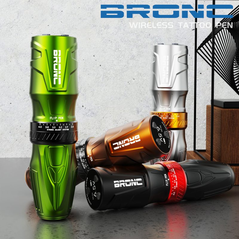 Bronc NINJA Wireless Pen - Adjustable Stroke | Body Graphics Tattoo Supply