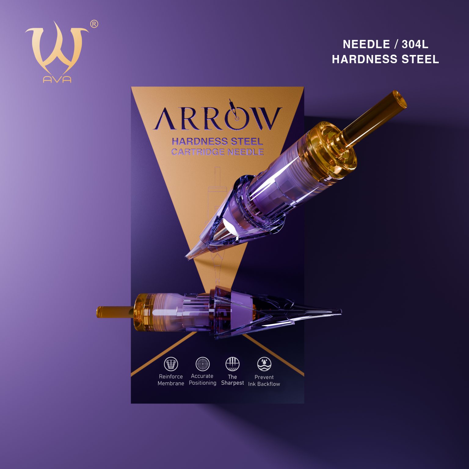 Arrow Cartridge Needle - 0.30mm - Box of 20 | Body Graphics Tattoo Supply